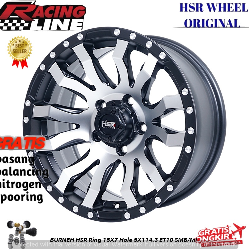 Jual Velg Mobil Racing Hsr Burneh Ring 15 Untuk Innova Expander Rush ...