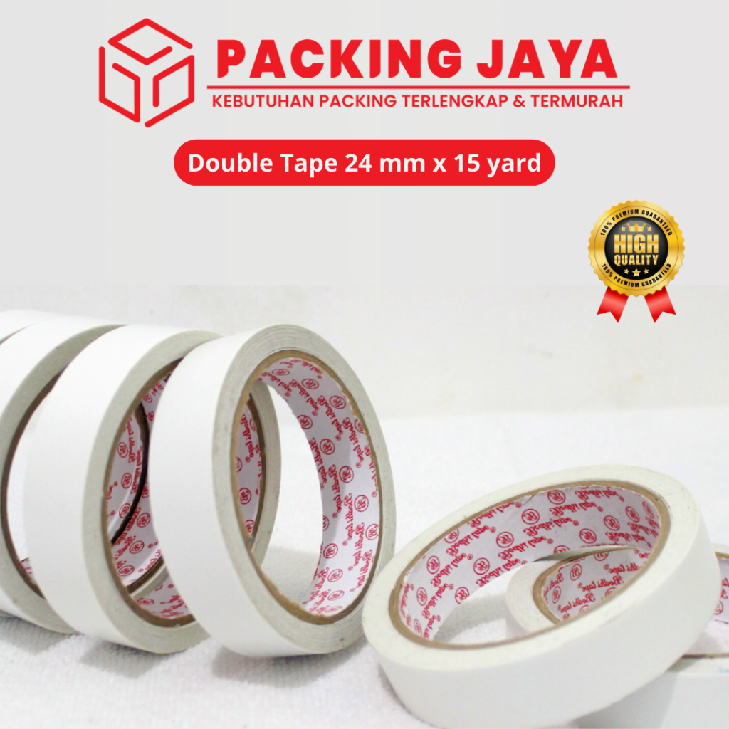 Jual Double Tape / Dobel Tape Kertas Bodhi 1Inch 24mm , 12mm X 15yard ...