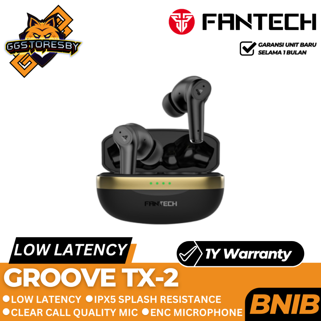 Jual Fantech Groove Buds+ Tx2 Bluetooth Tws Earphone | Shopee Indonesia