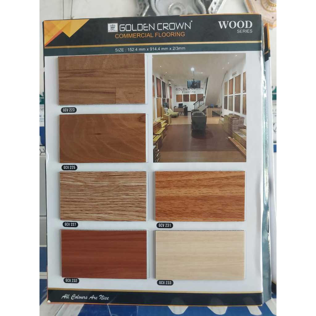 Jual Vinyl Golden Crown 2 mm / 3 mm Vinyl lantai | Shopee Indonesia