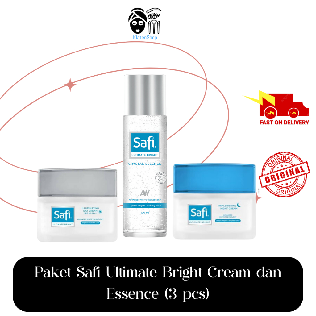 Jual Paket Safi Ultimate Bright Cream dan Essence (3 pcs) | Shopee Indonesia
