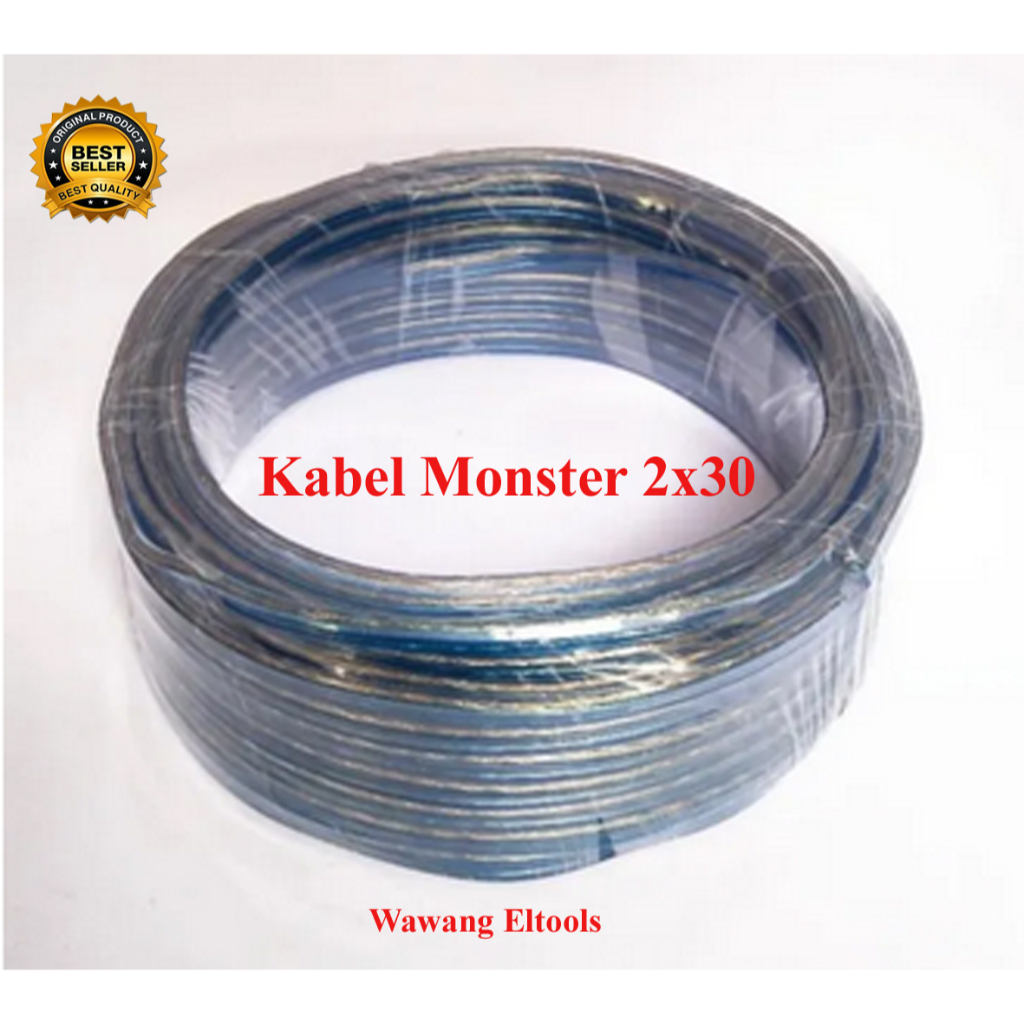 Jual Kabel Monster 2x30 Kabel Audio / Kabel Listrik Transparan / per ...