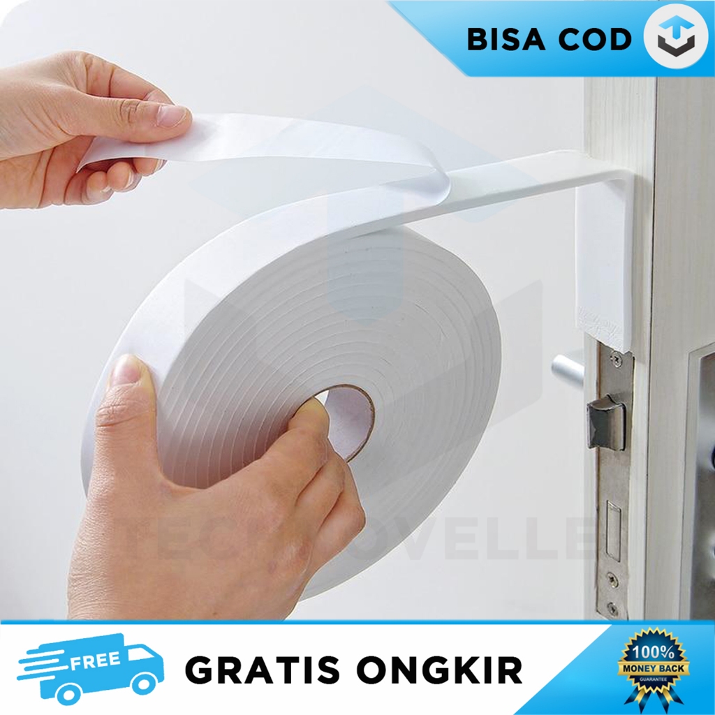 Jual PENUTUP CELAH PINTU LIS STRIP LEM PEREKAT DOUBLETIP NOISE ...