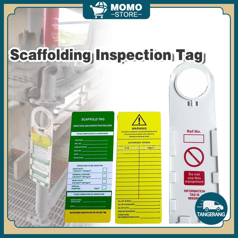 Jual 1Set Tagging Scaffolding Scaffolding PVC Security Accident ...