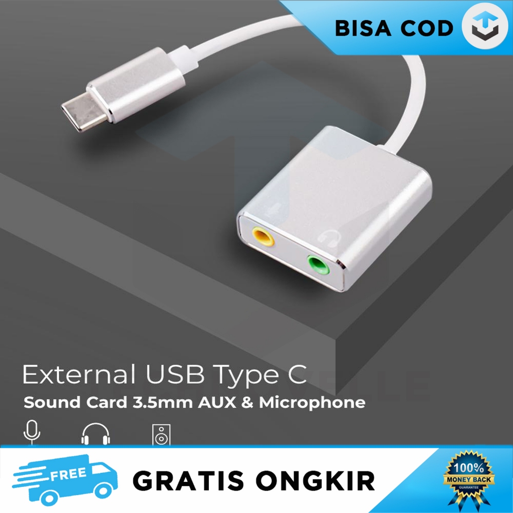 Jual TYPE C SOUND CARD HIFI MAGIC VOICE 7.1CH AUDIO AUX 3.5mm MU1 SOUNDCARD | Shopee Indonesia