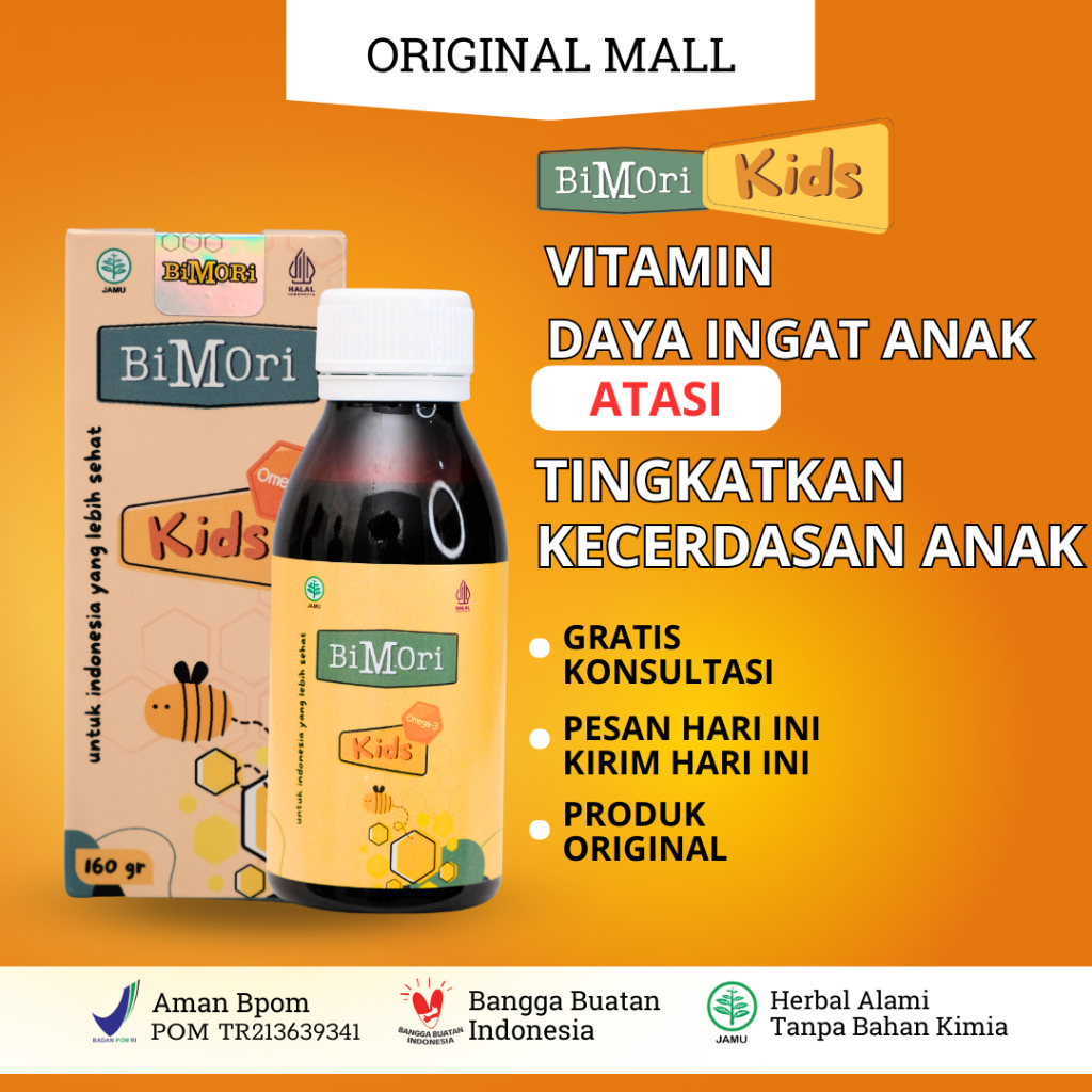Jual Bimori Kids Vitamin Daya Ingat Anak Dan Kecerdasan Otak Obat ...