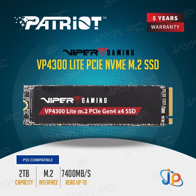Jual Patriot Viper SSD VP4300 Lite M.2 Pcie Nvme Gen4 2TB - SSD 2 TB ...