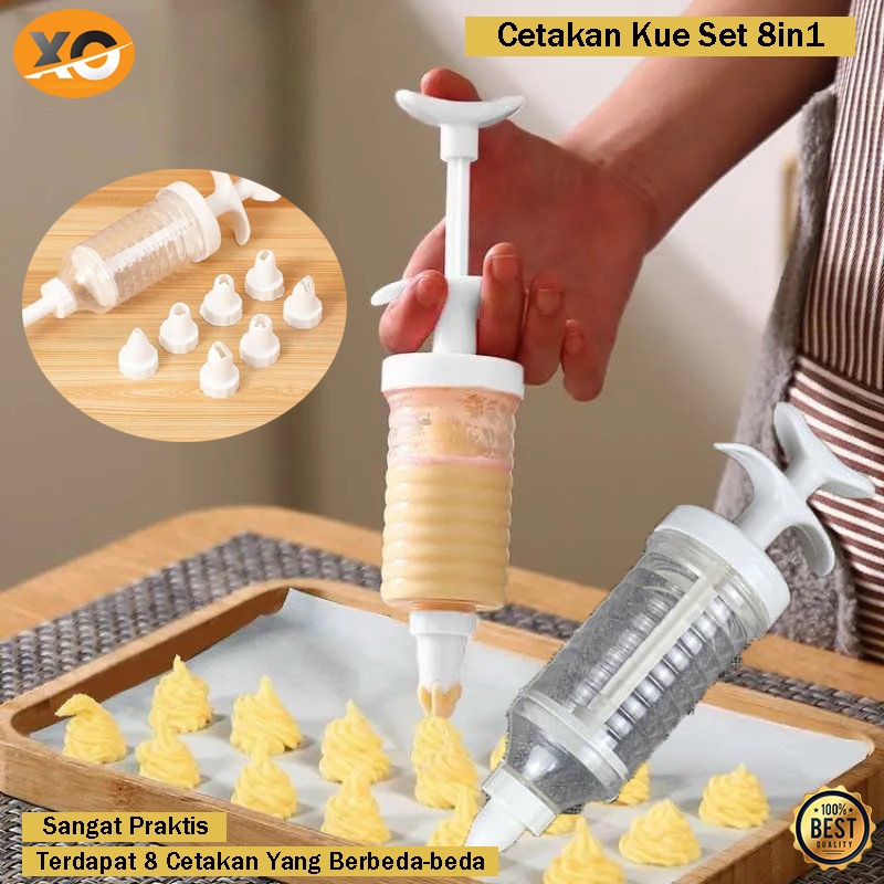 Jual Alat Pencetak Kue Kering Set 8 In 1 Cetakan Kue Cake Decoration ...