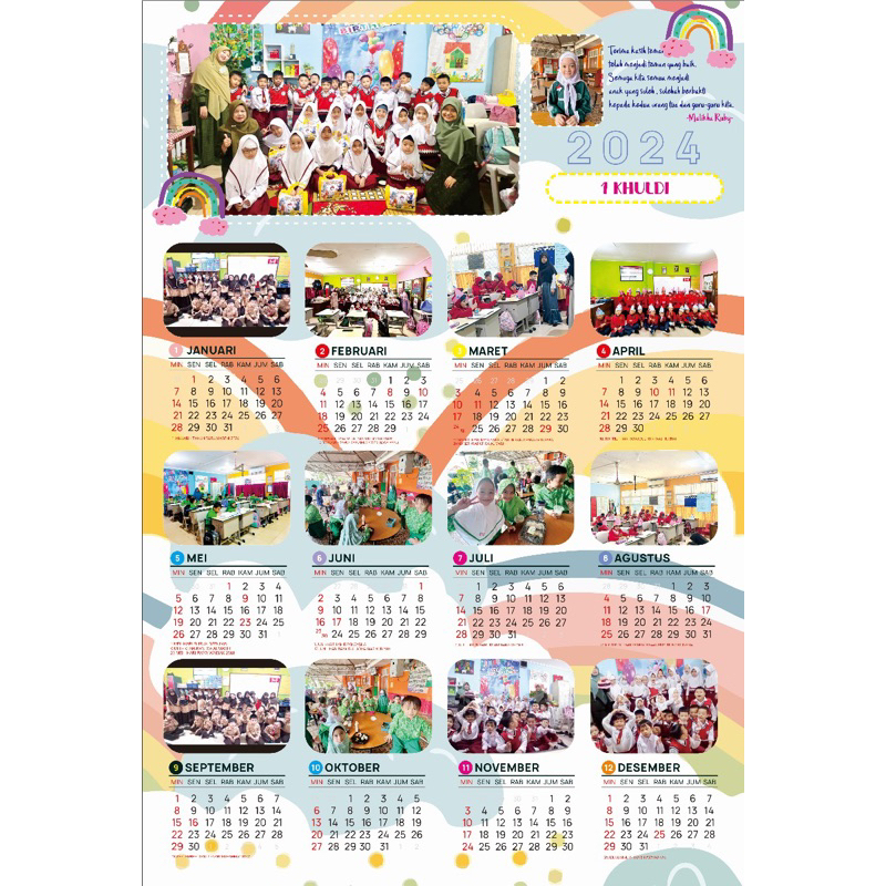 Jual kalender 2024 / souvenir / kalender TK | Shopee Indonesia