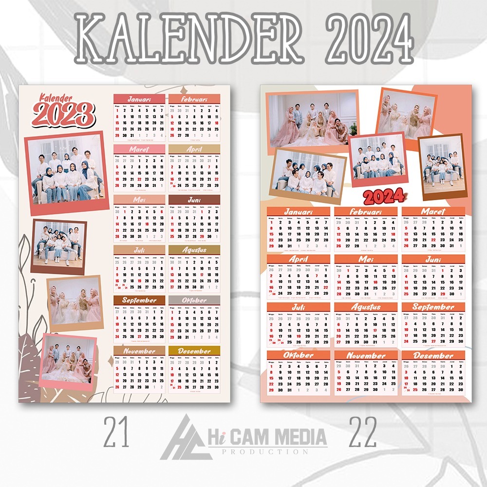 Jual Kalender 2024 costum / kalender custom / kalender foto sendiri ...