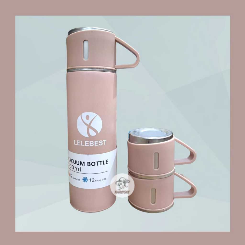 Jual Termos Sultan Vacuum Flask Set / Botol Minum Cangkir Premium 500 ...