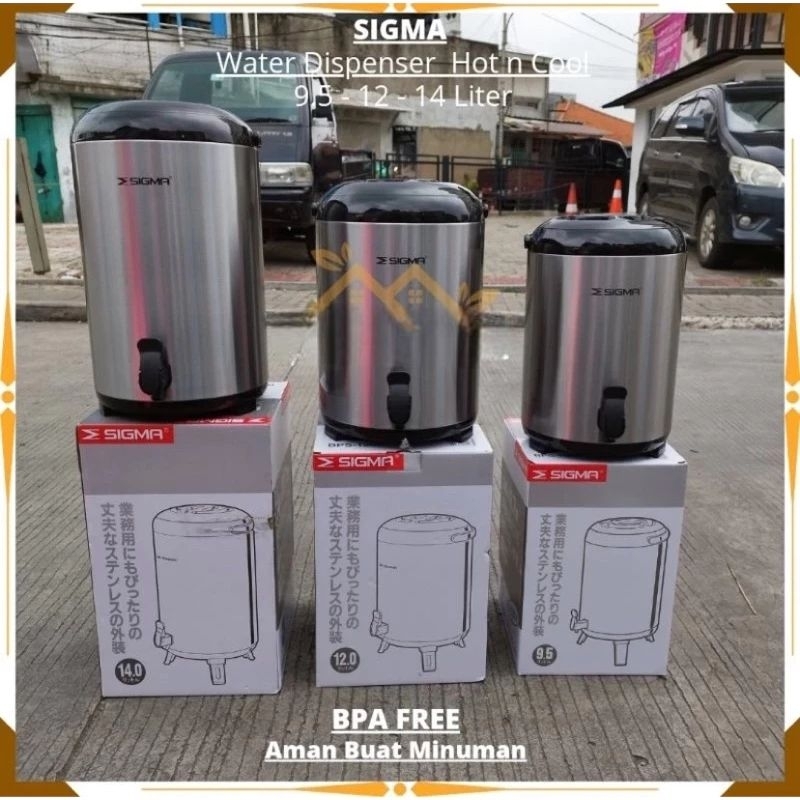 Jual SIGMA - Dispenser Termos Water Jug Air Panas / Dingin Sigma 9,5 ...