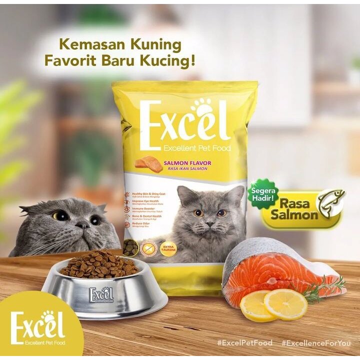 Jual Makanan kucing EXCEL 500 GRAM repack excel pet cat mother kitten ...