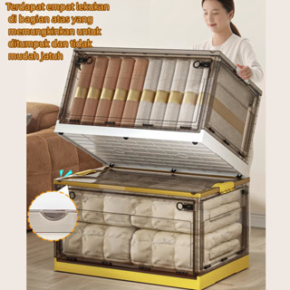 Jual Transparan Storage box Foldable Penyimpanan Box Kapasitas ekstra ...