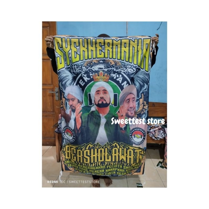 Jual READY STOK + 1 HARI DIKIRIM, BENDERA SHOLAWAT, BENDERA HABIB SYECH ...