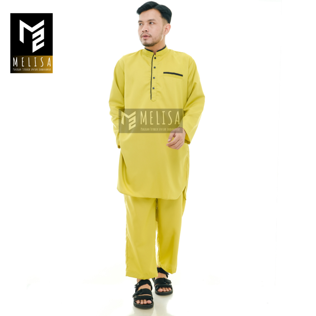 Jual Baju Koko Pria Setelan Kurta Pakistan Lengan Panjang Bahan Katun ...