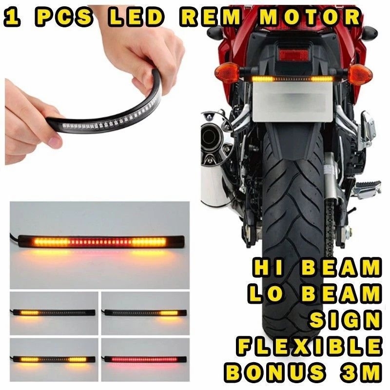 Jual Lampu stop led Fleksibel motor panjang 19 cm | Shopee Indonesia
