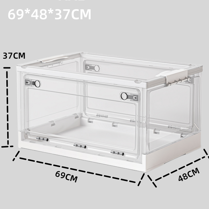Jual Transparan Storage box Foldable Penyimpanan Box Kapasitas ekstra ...
