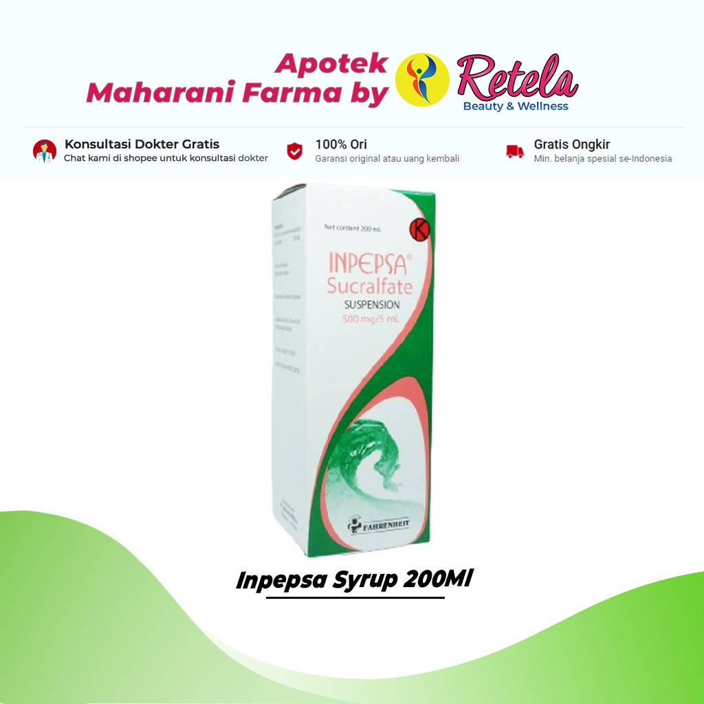 Jual Inpepsa Syrup 200Ml / Tukak Lambung & Usus | Shopee Indonesia