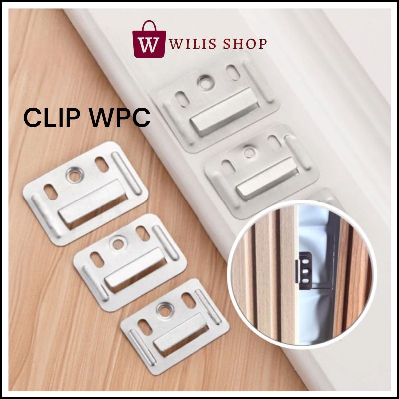 Jual CLIP WPC WALLPANEL PENJEPIT WOOD PANEL WPC WALLBOARD KLIP BESI ...