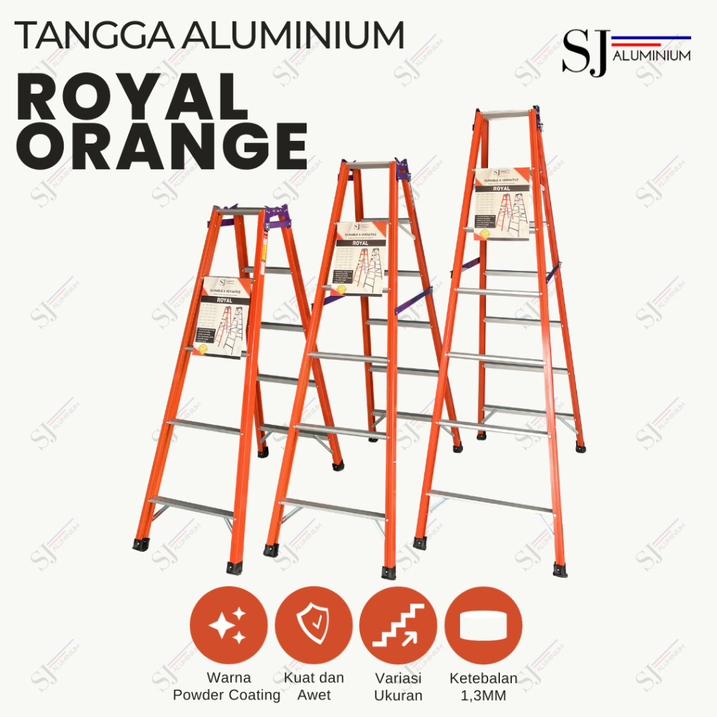Jual ROYAL - Tangga Lipat Aluminium Ladder Multifungsi & Portable Super ...