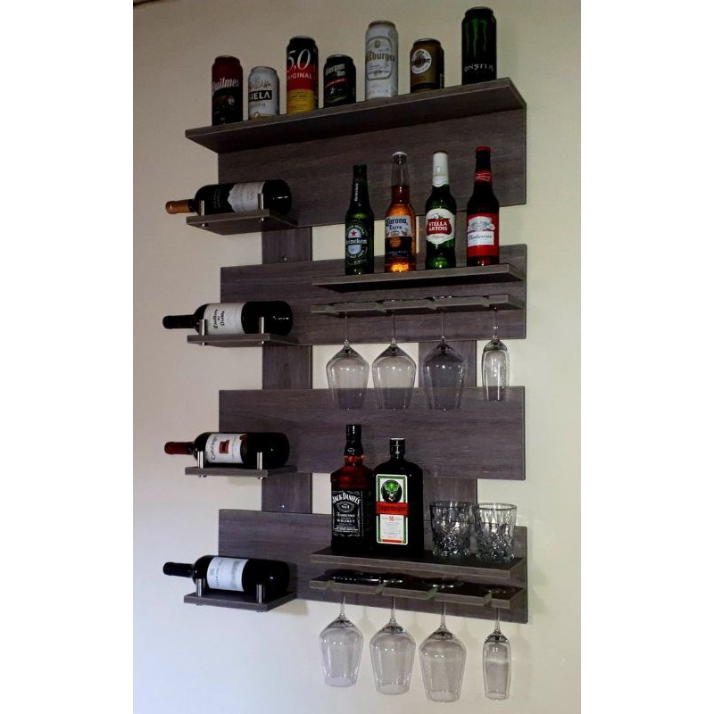 Jual RAK WINE WOODEN WINE RACK RAK DINDING MINUMAN BOTOL | Shopee Indonesia