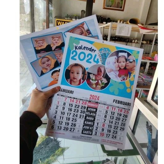 Jual KALENDER FOTO 2024, MOTIF DESAIN SUKA SUKA/ KALENDER CUSTOM ...