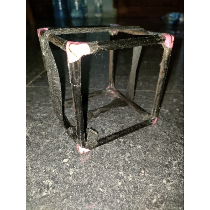Jual kubus rangka besi 10cm - jaring-jaring kubus las | Shopee Indonesia