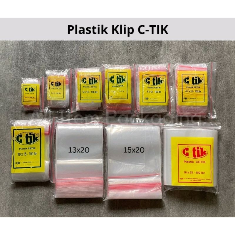 Jual Plastik Klip Ctik 4 x 6 cm isi 100 pcs dan 6 x 10 cm | Shopee ...