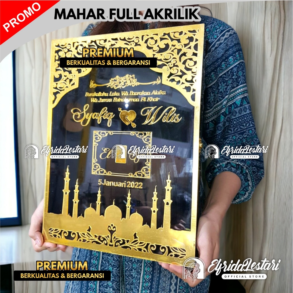 Jual READY FULLSET Box Mahar Premium Exclusive Box Custom Full Akrilik ...