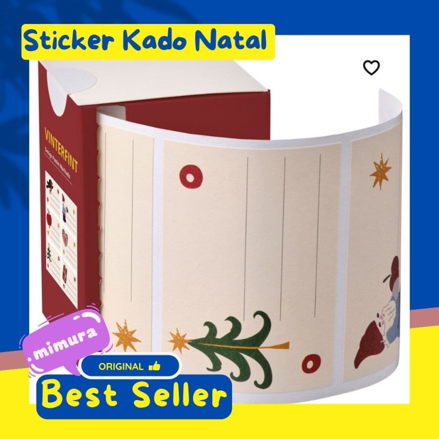 Jual Sticker Label Tema Natal Christmas Gift Tag Hampers 50pcs | Shopee ...
