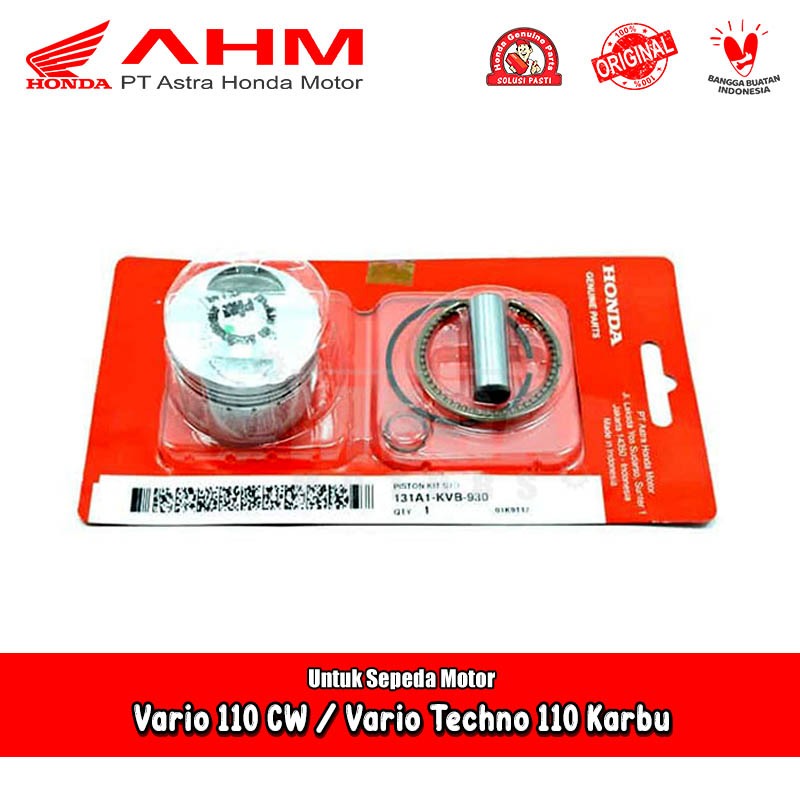 Jual Piston Ring Seher Kit Set Komplit KVB Honda Vario Techno 110 Karbu Os STD 25 50 75 100 ...