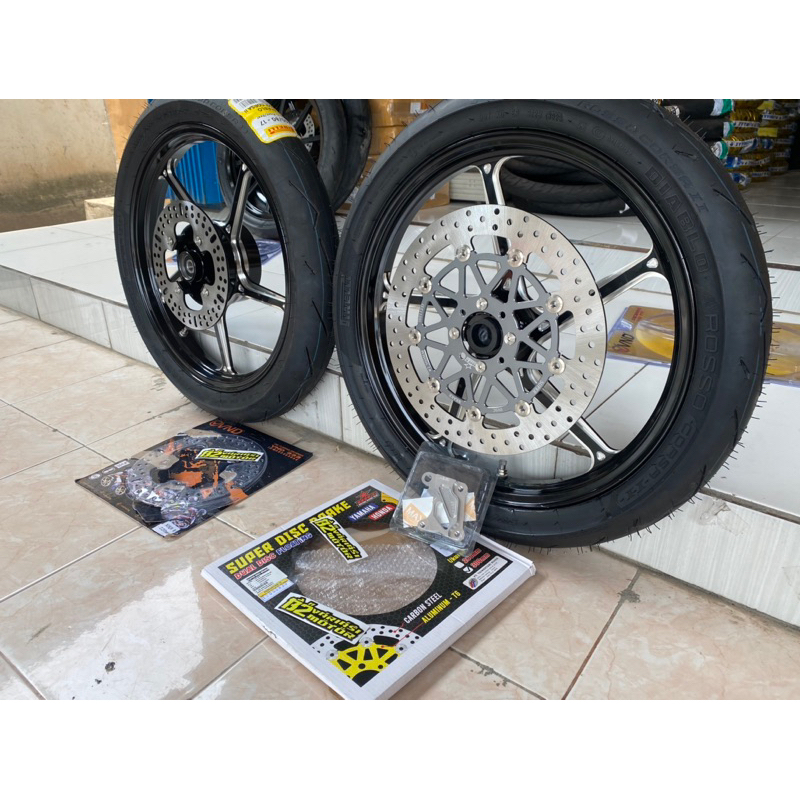 Jual PAKET VELG NINJA R NINJA SS VELG VND AK55 NINJA R SS BAN PIRELLI ...
