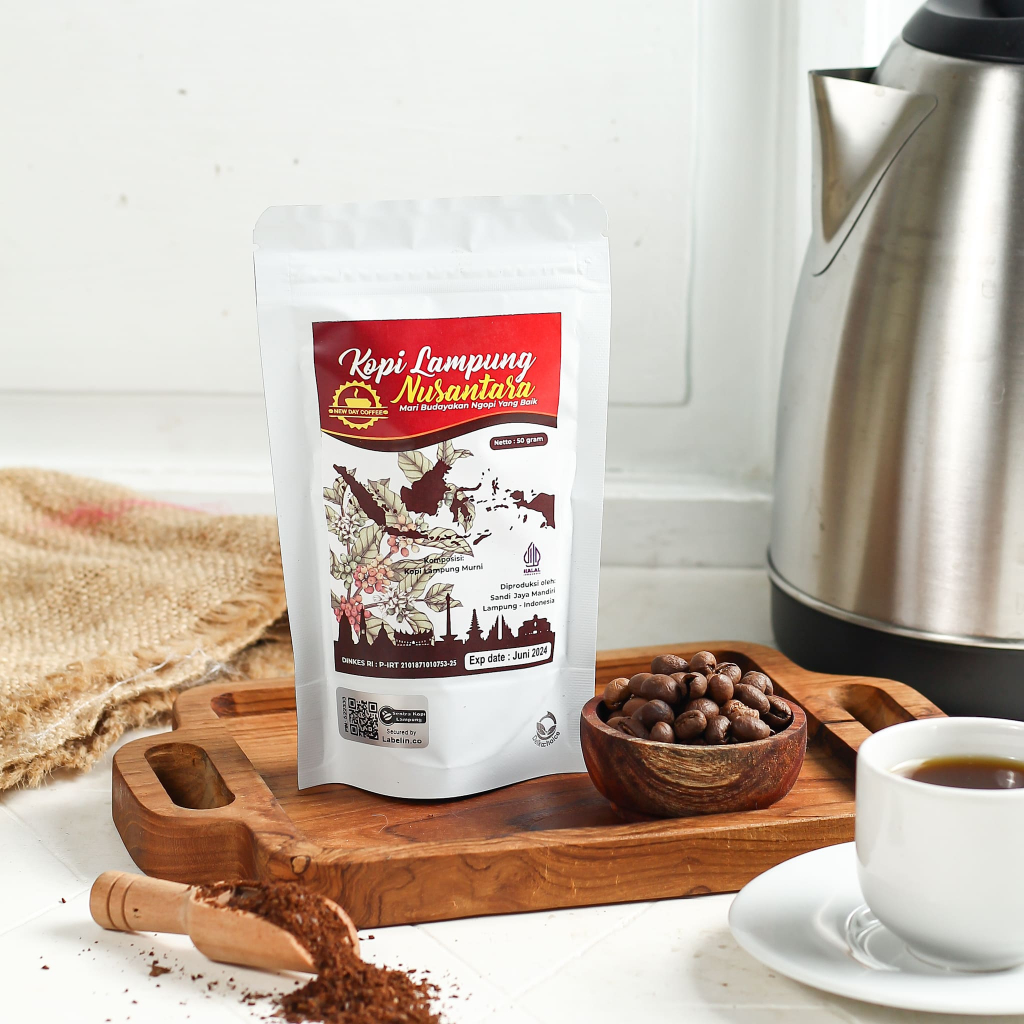 Jual Kopi Nusantara Robusta Lampung Original 50 gram | Shopee Indonesia