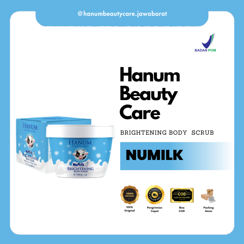 Jual Hanum Beauty Care NUMILK Brightening Body Scrub by HANUM MEGA ...