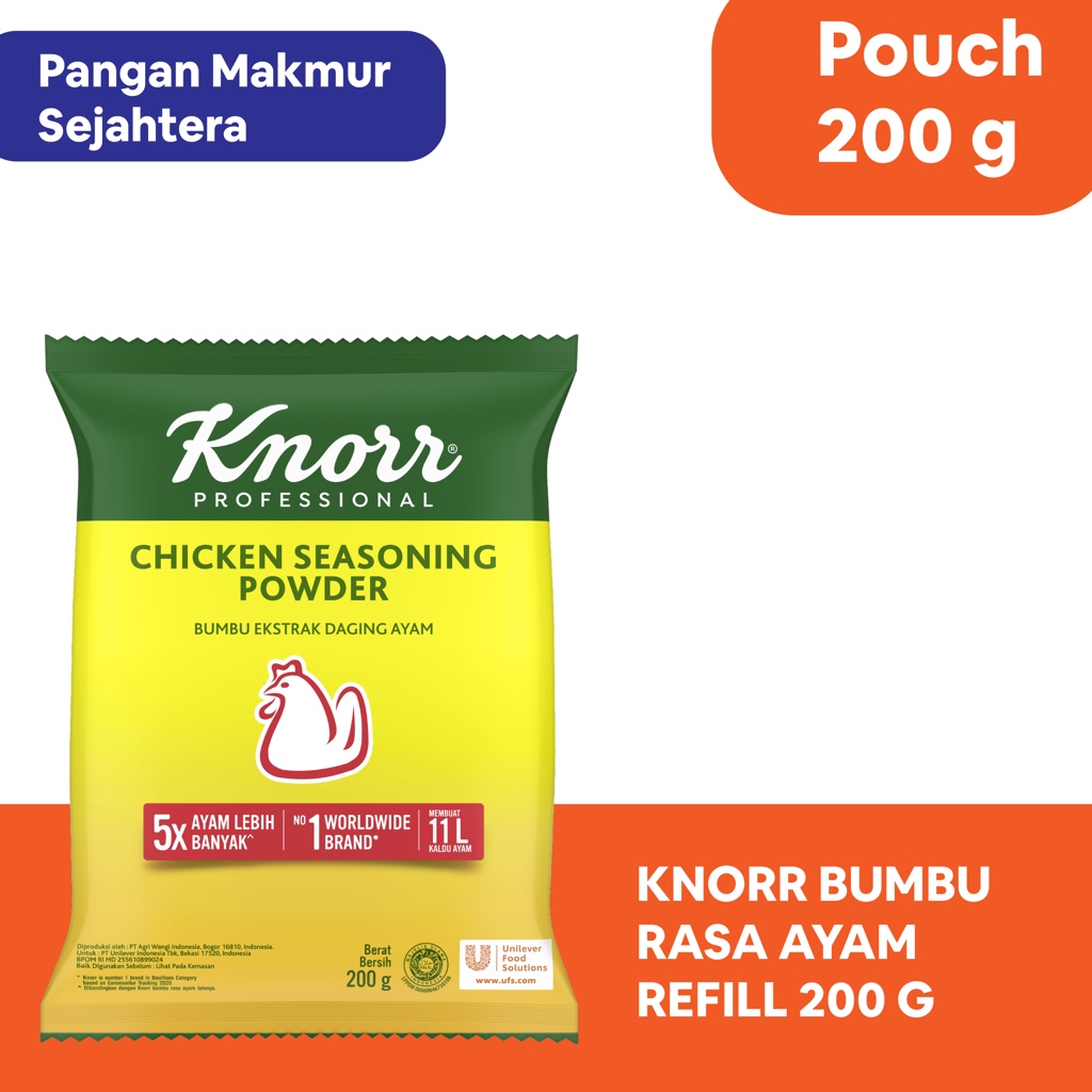 Jual KNORR - BUMBU PENYEDAP RASA KALDU AYAM / CHICKEN SEASONING POWDER ...