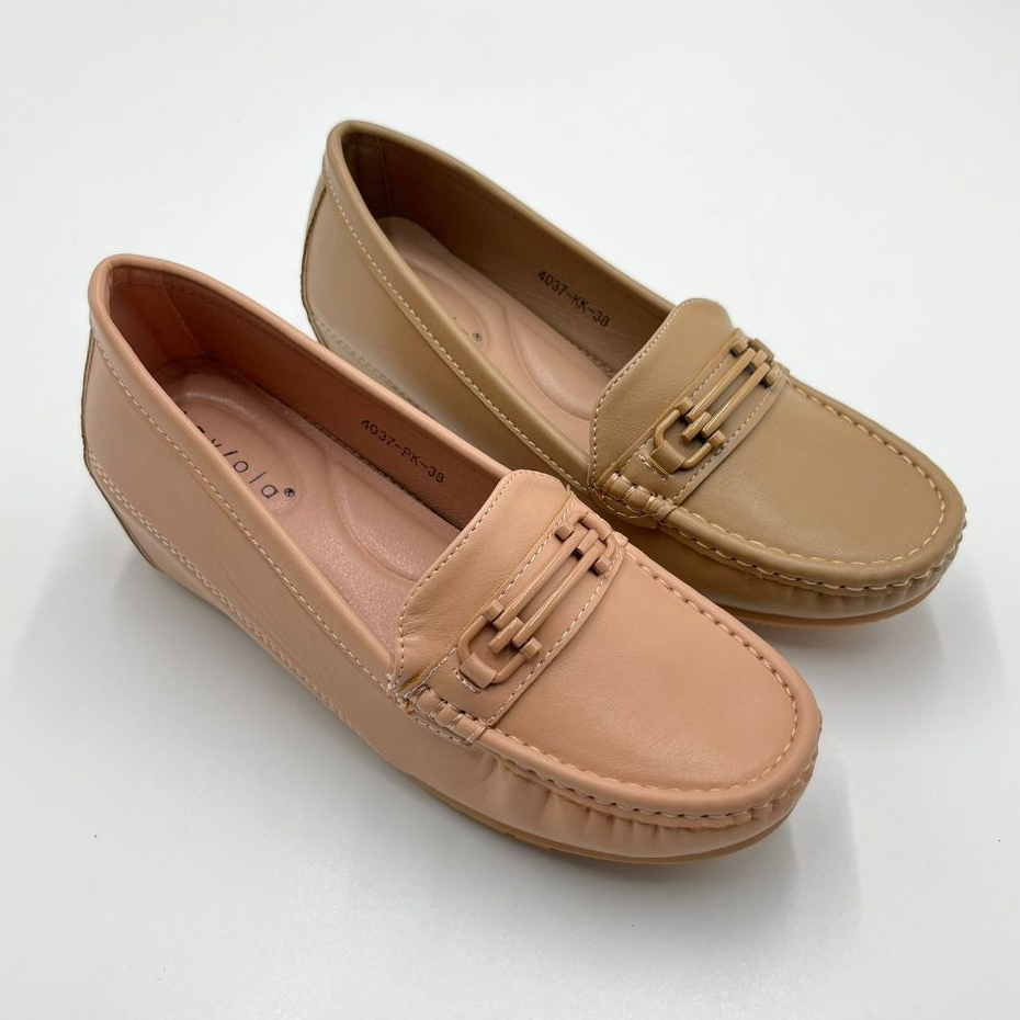 Jual Laviola 4037 LLW - Sepatu Mokasin heels Wanita Tinggi 3cm | Shopee ...