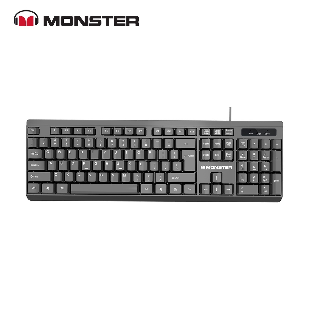 Jual Monster KM1 Office Wired Keyboard Laptop Komputer | Shopee Indonesia
