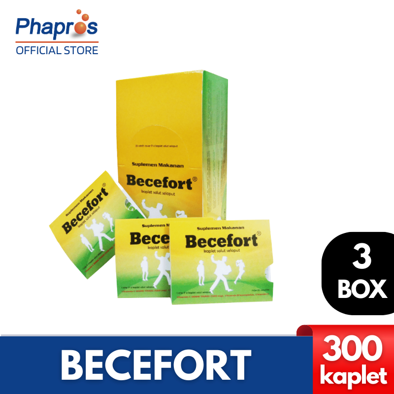 Jual Becefort 3 box 300 kaplet | Shopee Indonesia