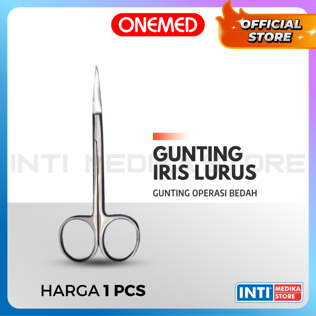 Jual ONEMED - Gunting Iris Lurus / Bengkok | Gunting Operasi Bedah One ...
