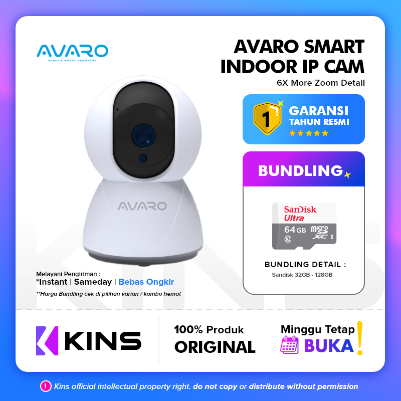 Jual AVARO Smart CCTV WIFI IP Camera CCTV indoor 2MP PTZ | Shopee Indonesia