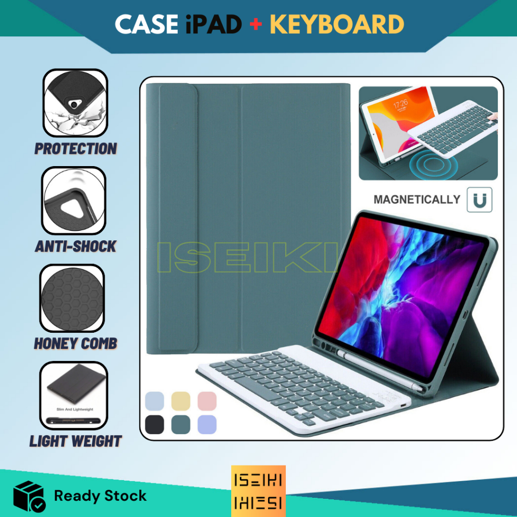 Jual (ISEIKI) Case Keyboard iPad Casing Ipad Set With Keyboard For Ipad ...