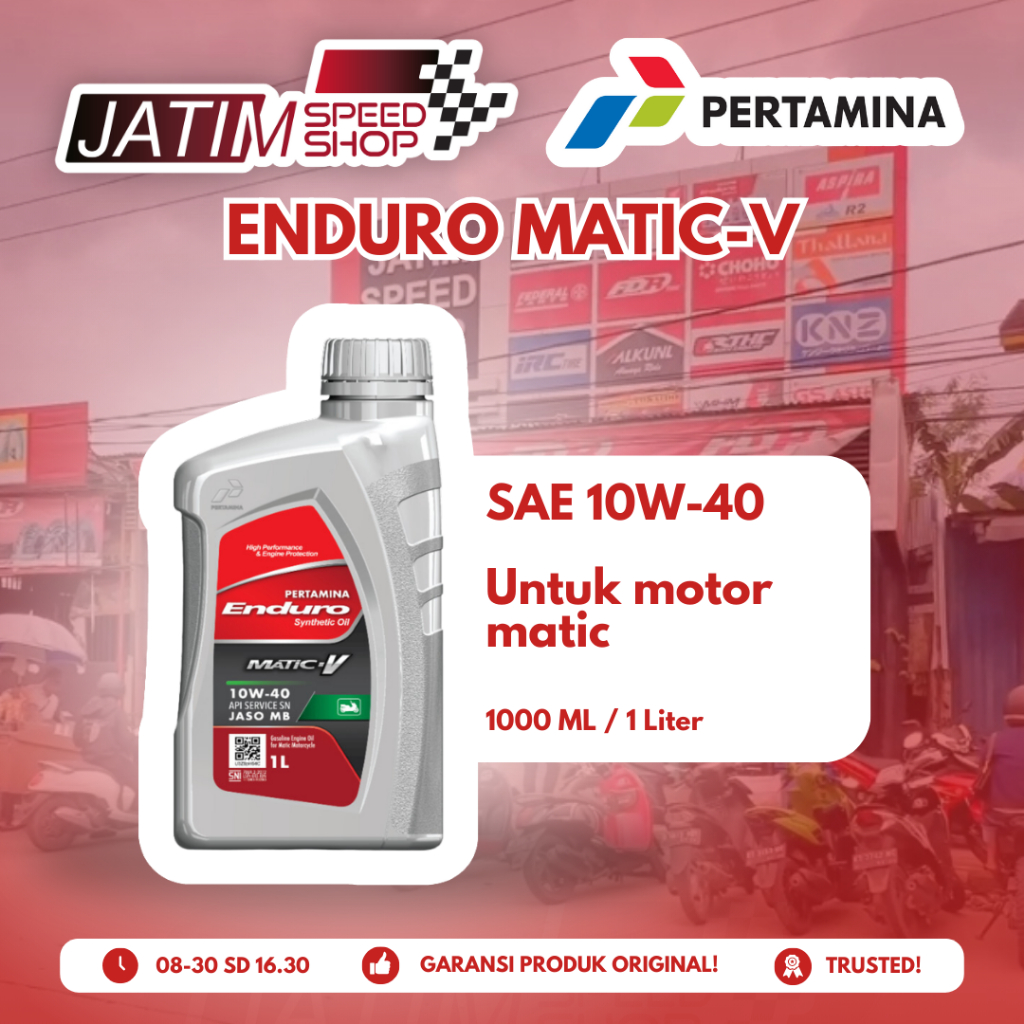 Jual Oli Pertamina Enduro Matic-V 10W-40 1000ML/1 LT | Shopee Indonesia