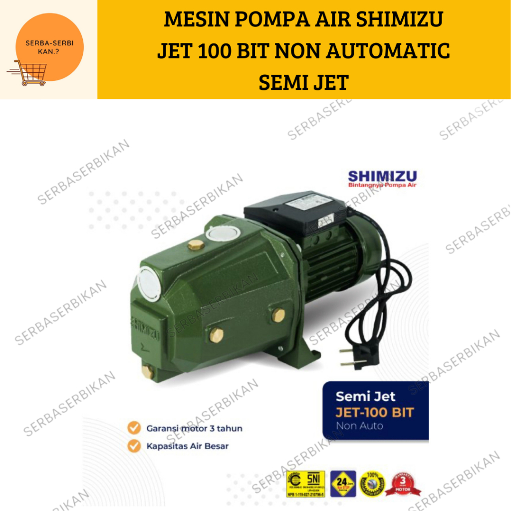 Jual MESIN POMPA AIR SHIMIZU JET-100BIT SEMI JET | Shopee Indonesia
