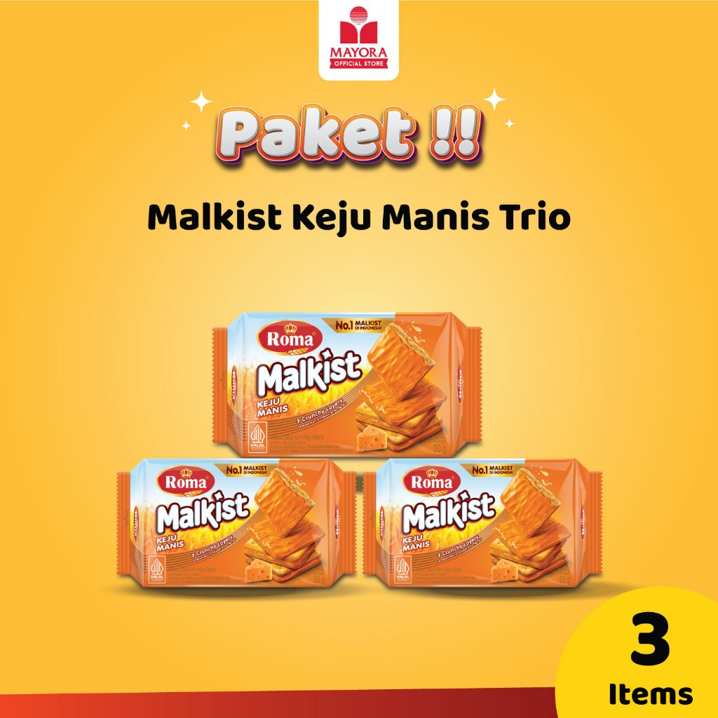 Jual Malkist Keju Manis Trio | Shopee Indonesia