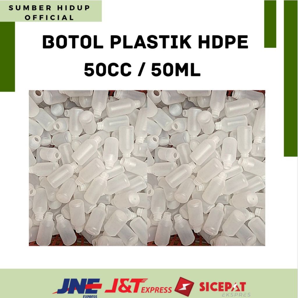Jual BOTOL PLASTIK HDPE UKURAN 50CC / 50ML TUTUP HITAM DAN KLEP PUTIH | Shopee Indonesia