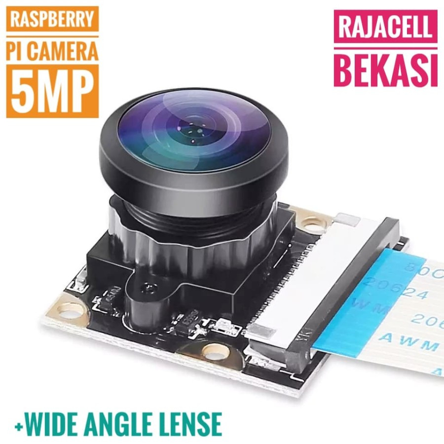 Jual Raspberry Pi Camera 5MP OV5647 Lensa Wide Angle for Pi 3B 3B+ Zero ...