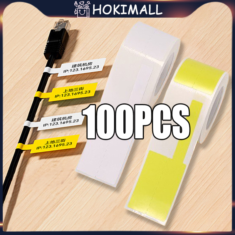 Jual 100PCS Stiker Kabel Label Kertas Dengan Perekat Sendiri Anti Air ...