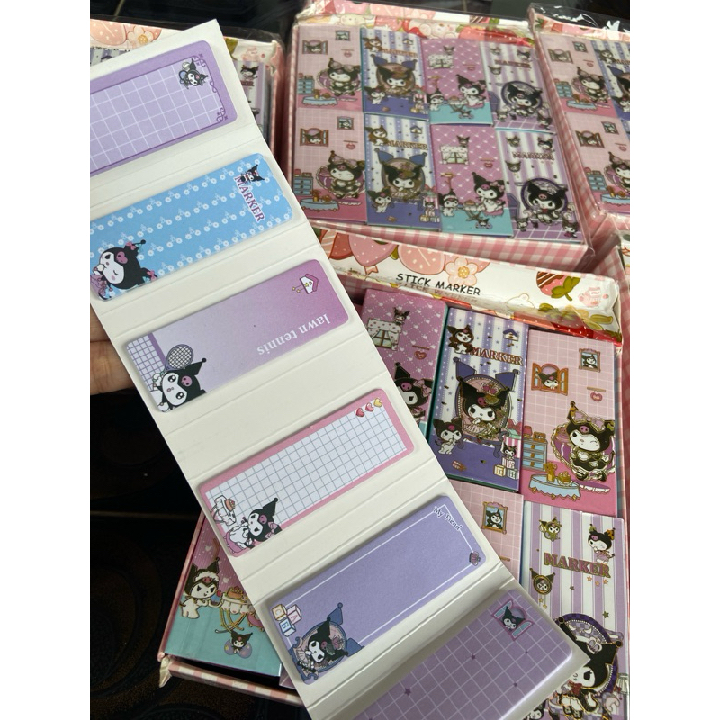 Jual Stick Notes / Stick Marker Kuromi / Pembatas Buku / Notes Kuromi ...