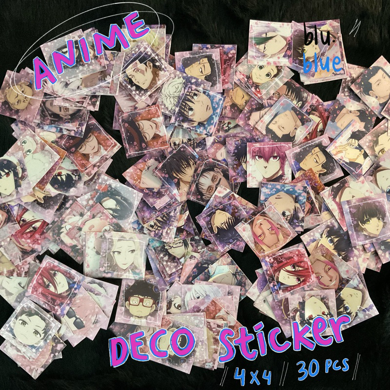Jual [ISI 30] DECO STICKER MAIL STICKER ANIME haikyu bluelock jjk aot ...
